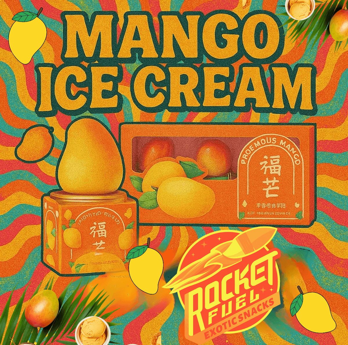 PROPITIOUS ICE CREAM - MANGO - 75g (JAPAN) — Rocket Fuel Snack