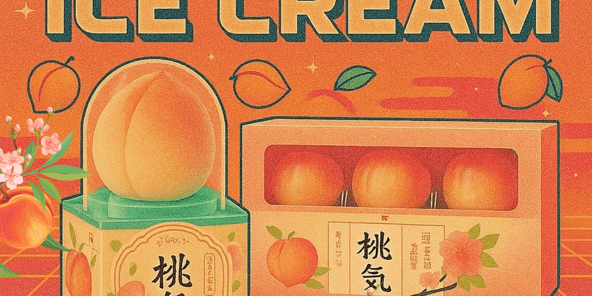 PROPITIOUS ICE CREAM - PEACH - 75g (JAPAN) — Rocket Fuel Snack